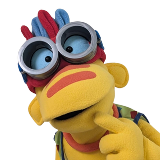 Zoomer – Premium Full-Body Yellow Alien Puppet (24”/60cm) – Pubbets!