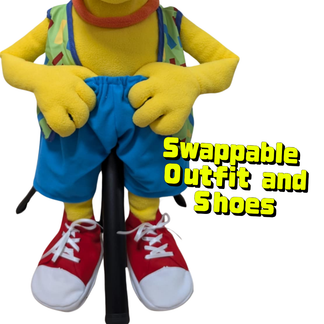 Zoomer – Premium Full-Body Yellow Alien Puppet (24”/60cm) – Pubbets!